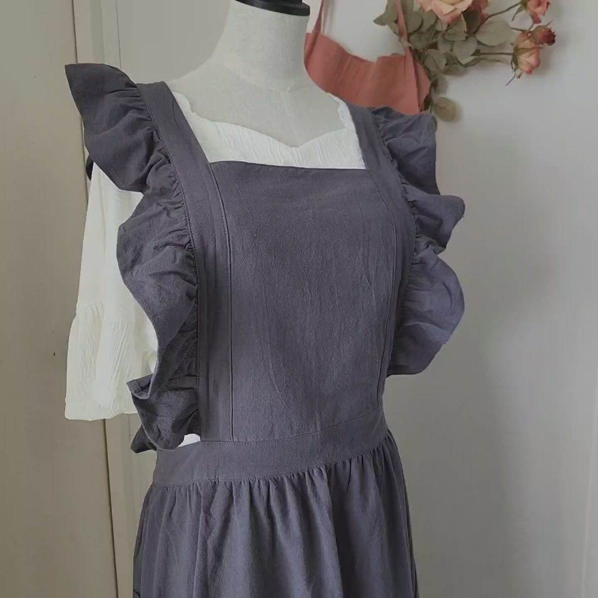 best cute pinafore aprons dress with pockets for ladies women cooking ...
